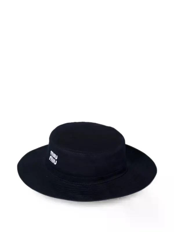 Miu Miu Drill Bucket Hat - Blue