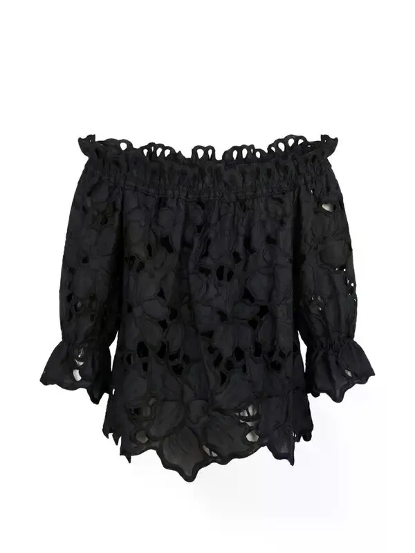 Ermanno Scervino Broderie Anglaise Off-the-shoulder Blouse