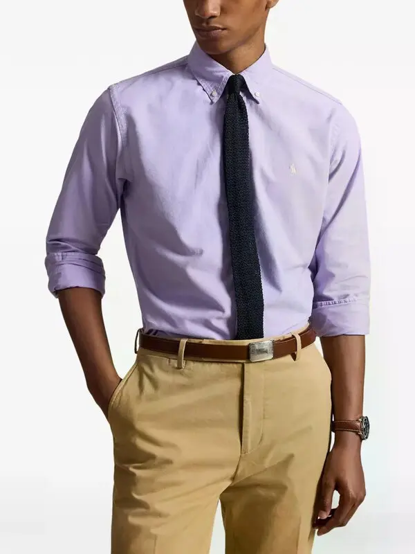 Polo Ralph Lauren Embroidered-logo Shirt - Purple