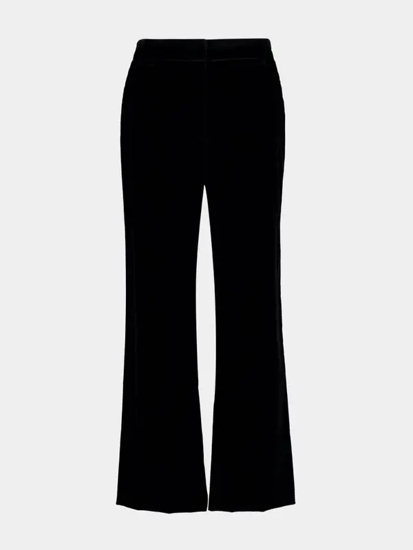 La DoubleJ Cotton Straight Leg Trousers - Black