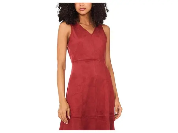 Vince Camuto Sleeveless V-neck Midi Dress