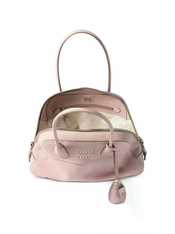 Miu Miu Vivant Nappa Leather Bowling Bag