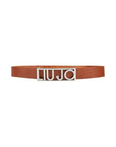 Liu Jo Belt With Embellished Logo - Brown