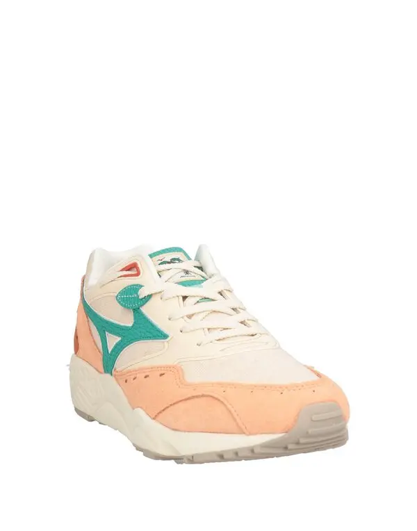 Mizuno Multicolor Leather And Textile Sneakers - Orange