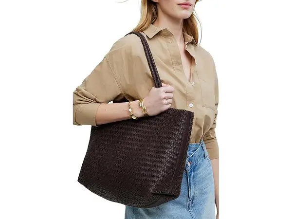 Madewell Handwoven Leather Tote