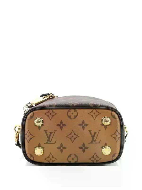 LOUIS VUITTON Reverse Monogram Canvas Pm Satchel - Brown