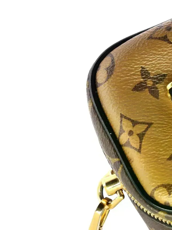 LOUIS VUITTON Reverse Monogram Canvas Pm Satchel - Brown
