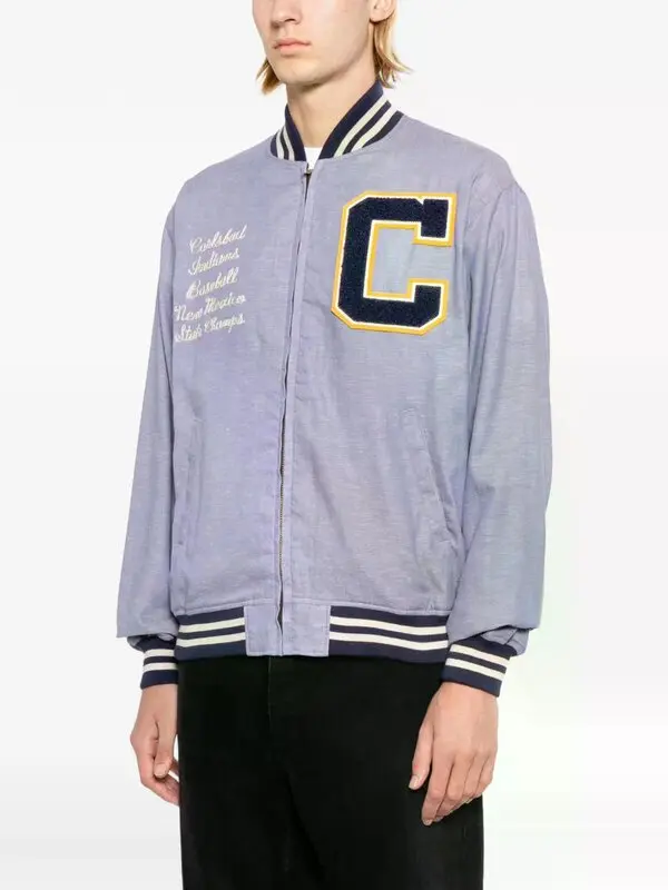 WHITESVILLE Letter-patch Bomber Jacket