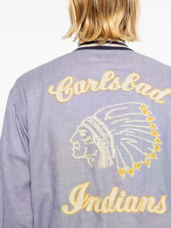 WHITESVILLE Letter-patch Bomber Jacket