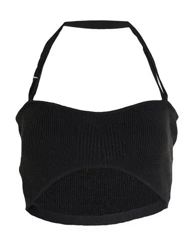 Jacquemus Knit Halter Crop Top - Black