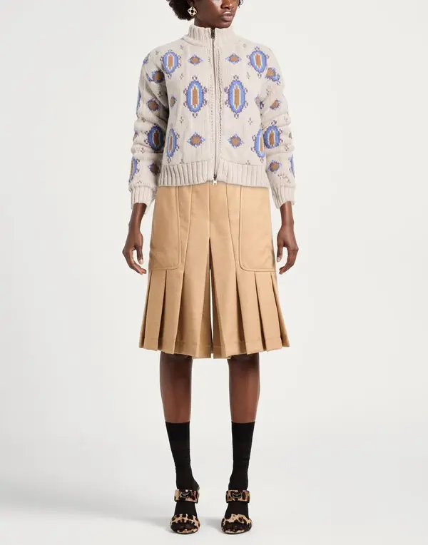 Woolrich By Daniëlle Cathari Virgin Wool Intarsia Knit Cardigan