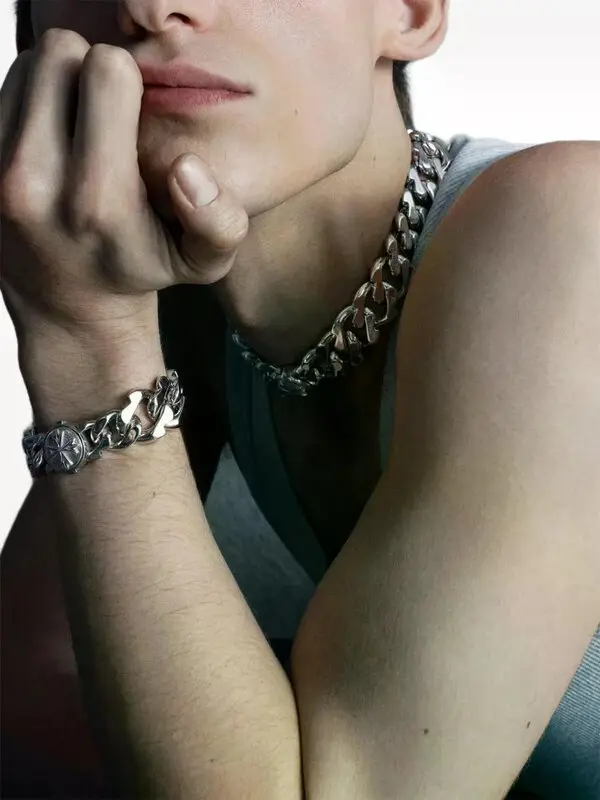 Emanuele Bicocchi Tone Polished Curb Chain Bracelet