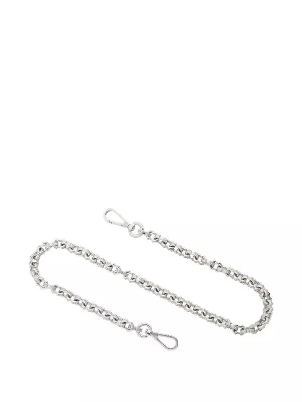 Emanuele Bicocchi Tone Pyramid-stud Anchor Wallet Chain - Silver