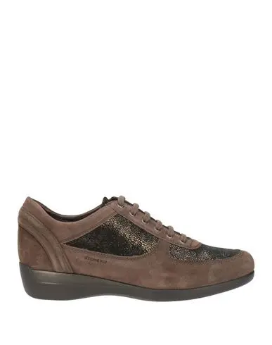 STONEFLY Soft Leather Sneakers With Laminated Effect