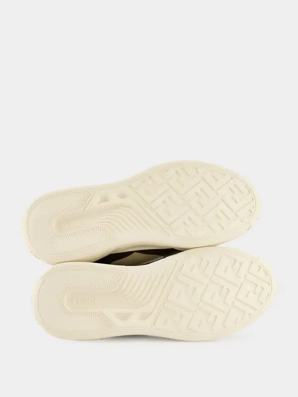 Fendi Force Paneled Low Top Sneakers - Multicolour