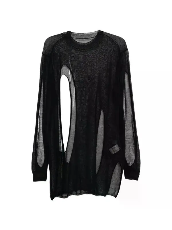 Yohji Yamamoto Semi-sheer Long Sleeve T-shirt