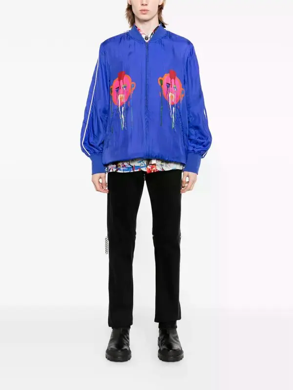 NUDE:MASAHIKO MARUYAMA Graphic Print Bomber Jacket