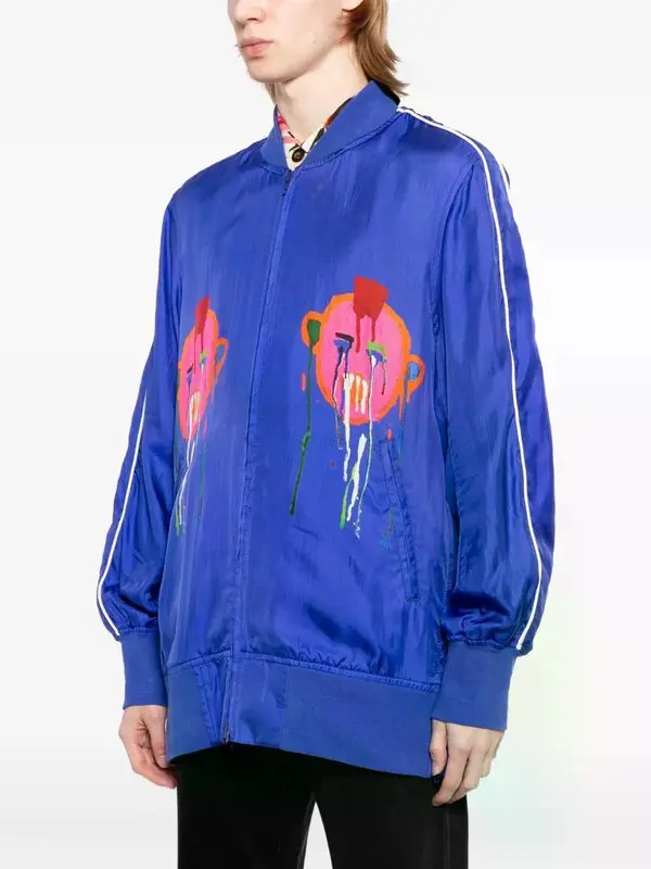 NUDE:MASAHIKO MARUYAMA Graphic Print Bomber Jacket