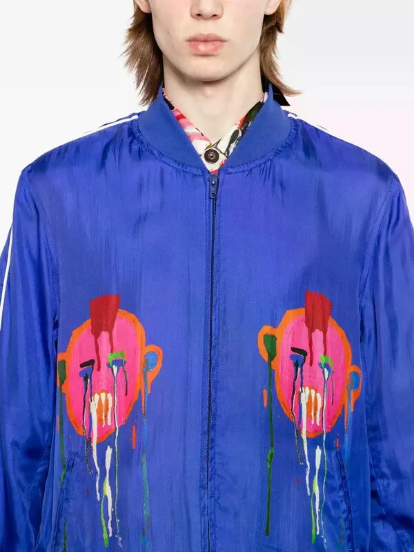 NUDE:MASAHIKO MARUYAMA Graphic Print Bomber Jacket