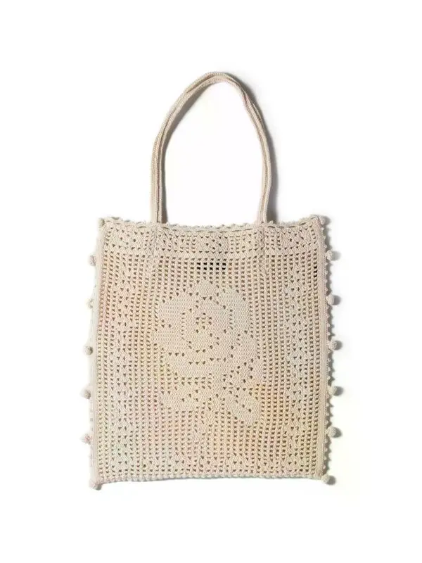 Miu Miu Cotton Crochet Tote Bag
