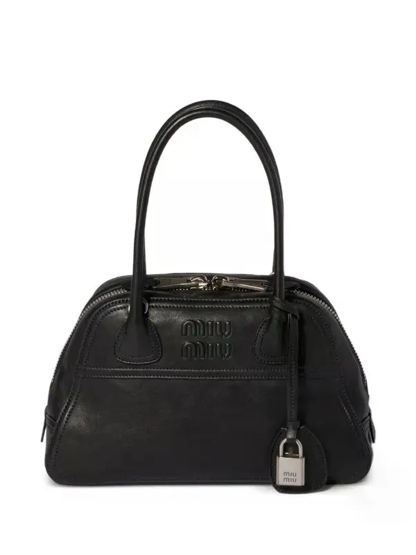 Miu Miu Vivant Nappa Leather Bag - Black
