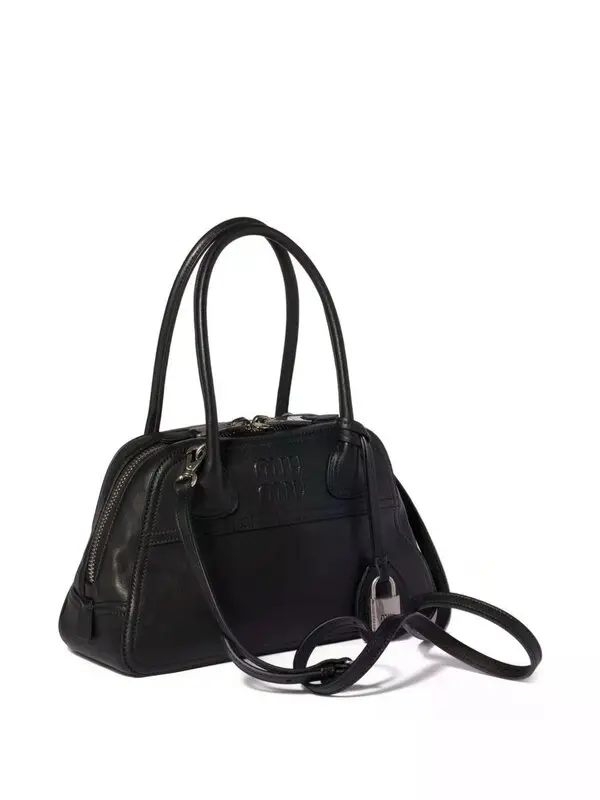 Miu Miu Vivant Nappa Leather Bag - Black