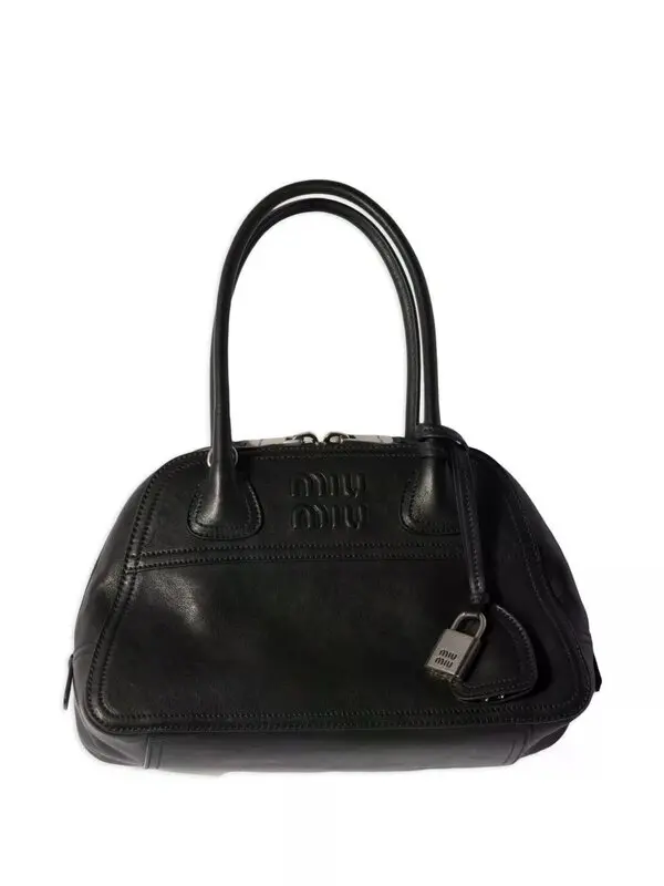 Miu Miu Vivant Nappa Leather Bag - Black