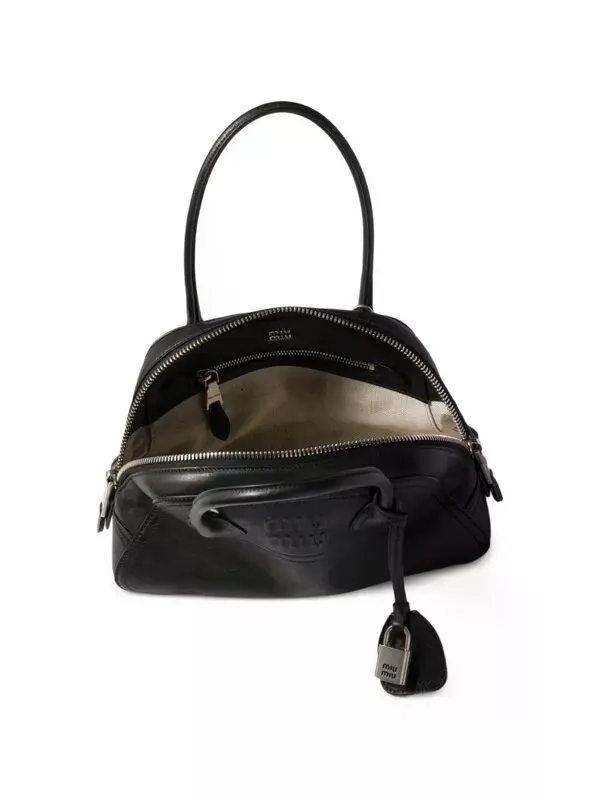 Miu Miu Vivant Nappa Leather Bag - Black