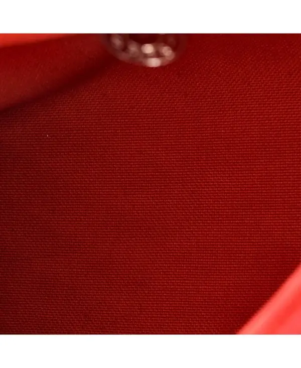 Hermès 31 Herbag Zip Leather And Toile - Red