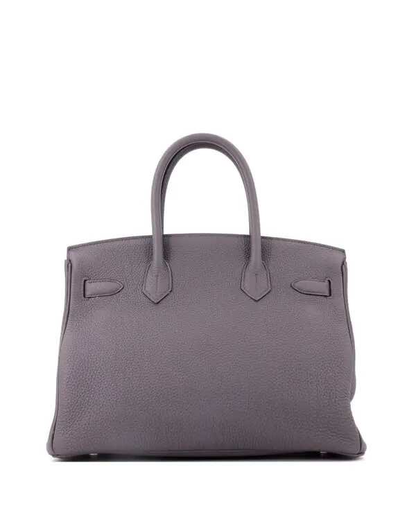 Hermès Birkin 30 Handbag Grey Togo With Rose Gold Hardware - Etain