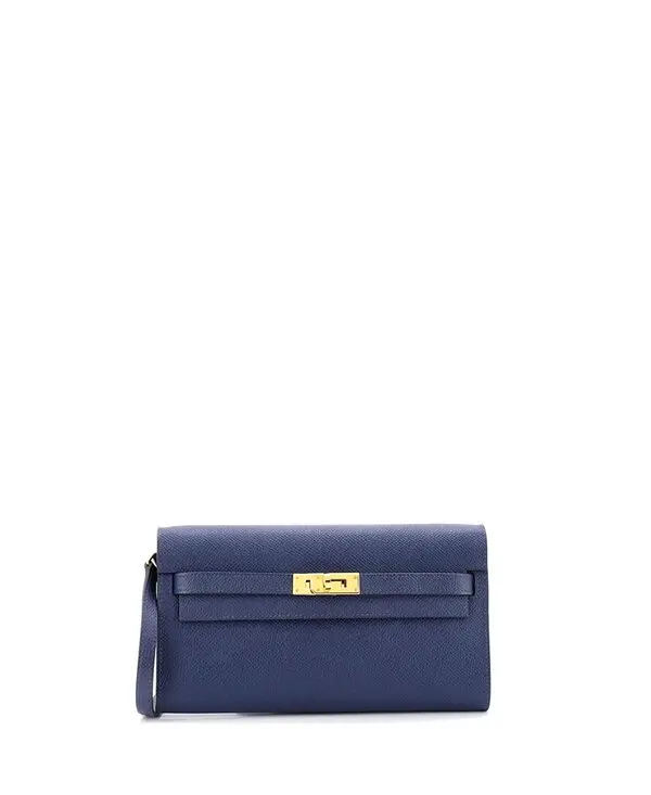 Hermès Kelly To Go Wallet Epsom - Blue