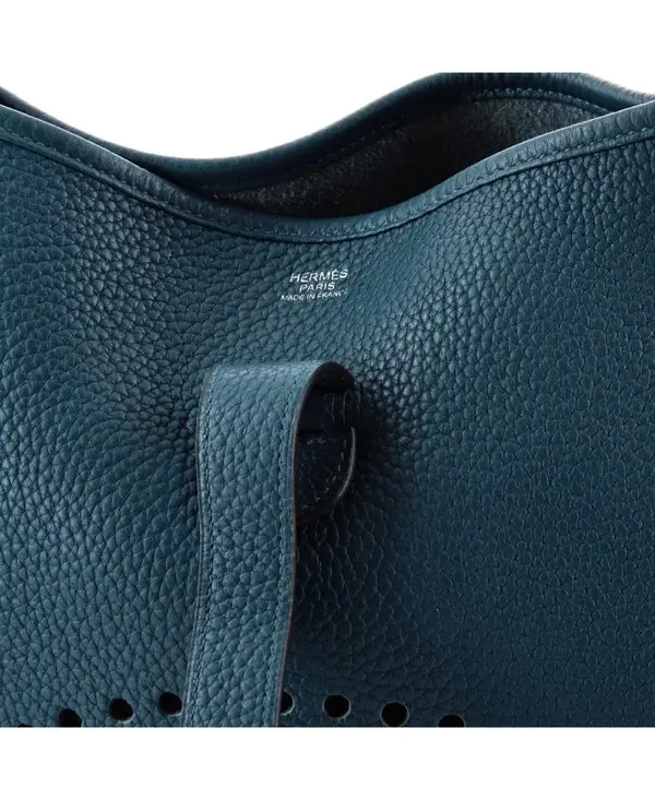 Hermès Gm Evelyne Bag Gen Iii Clemence - Blue