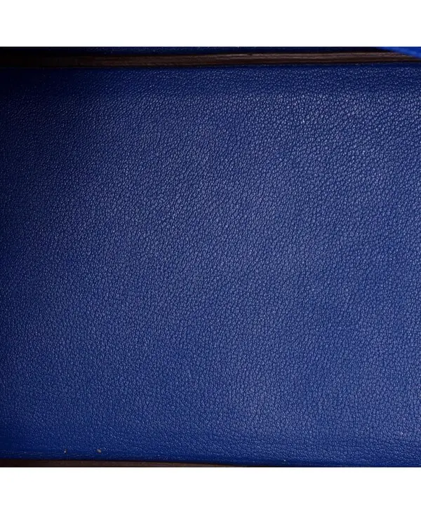 Hermès Birkin 35 Handbag Blue Clemence With Palladium Hardware - Mykonos