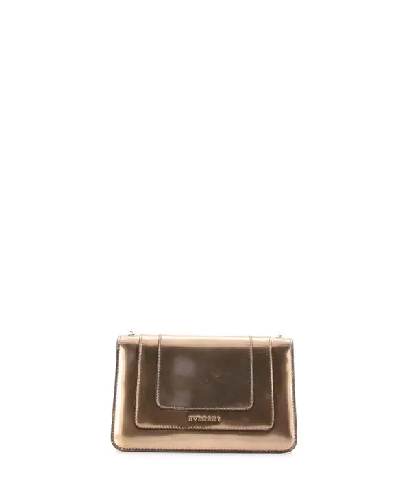 BVLGARI Small Serpenti Forever Shoulder Bag Metallic Leather
