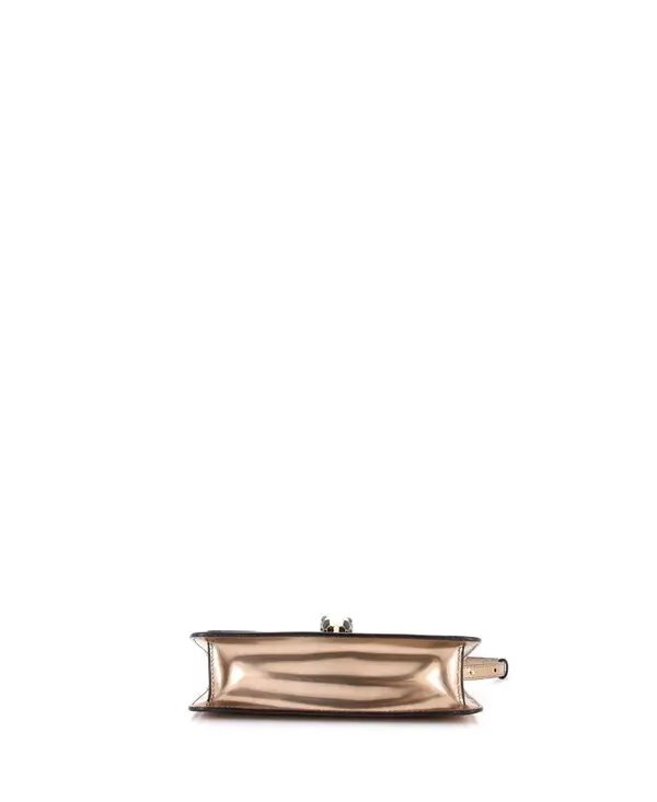 BVLGARI Small Serpenti Forever Shoulder Bag Metallic Leather