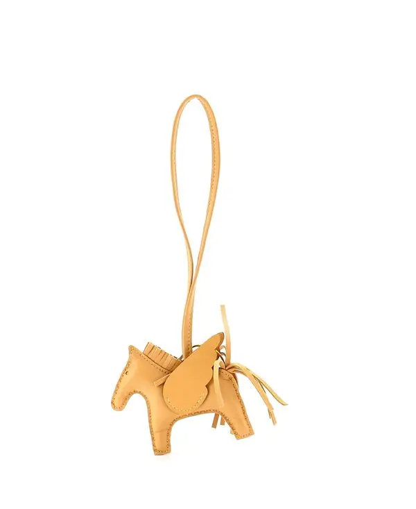 Hermès Pm Monochrome Pegase Rodeo Bag Charm Leather - Brown