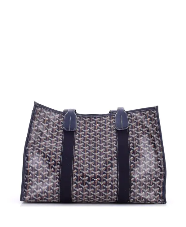Goyard Mm Villette Tote Printed Coated Canvas - Blue