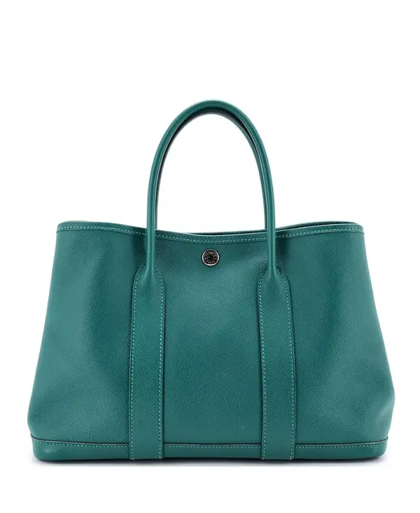 Hermès 30 Garden Party Tote Leather - Green