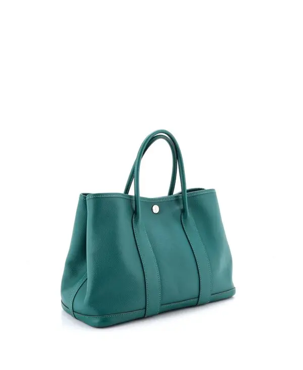 Hermès 30 Garden Party Tote Leather - Green