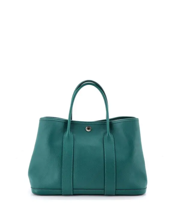 Hermès 30 Garden Party Tote Leather - Green