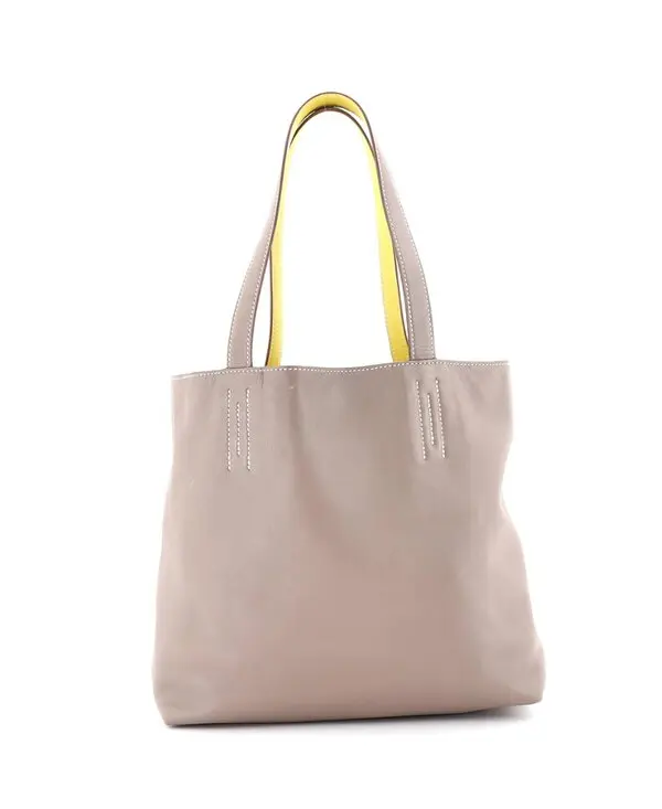 Hermès 28 Double Sens Tote Veau Sikkim - Gray
