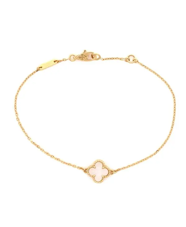 VAN CLEEF & ARPELS Sweet Alhambra Bracelet 18k And Mother Of Pearl - Gold