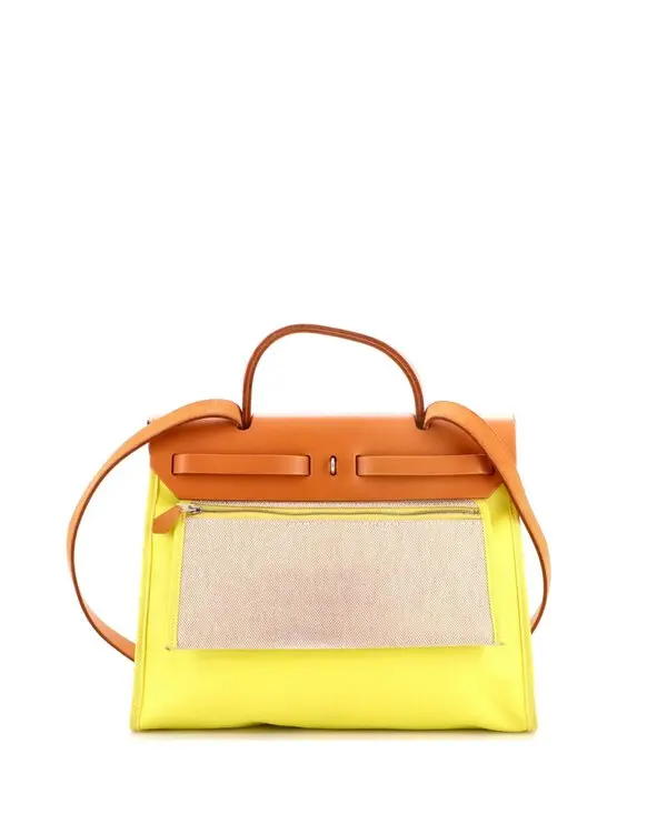 Hermès 31 Herbag Zip Berline Bag - Yellow