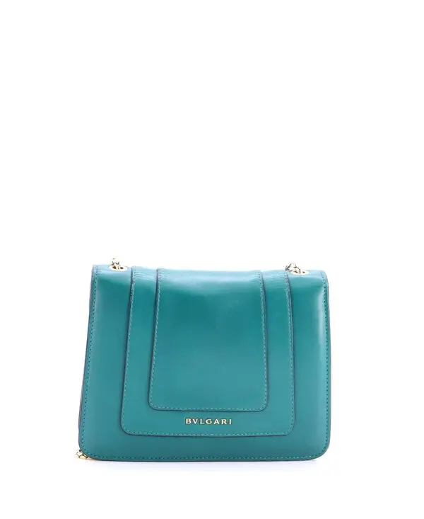 BVLGARI Small Serpenti Forever Square Shoulder Bag Leather