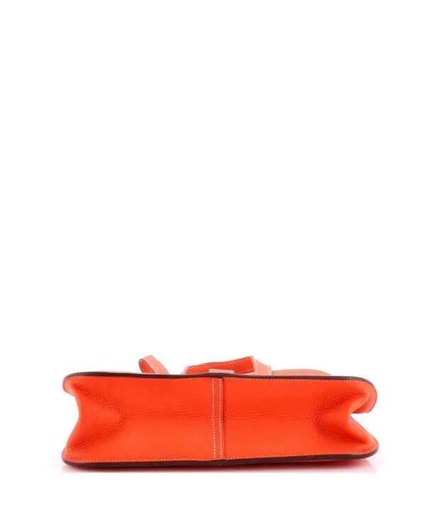 Hermès 31 Halzan Bag Clemence - Orange