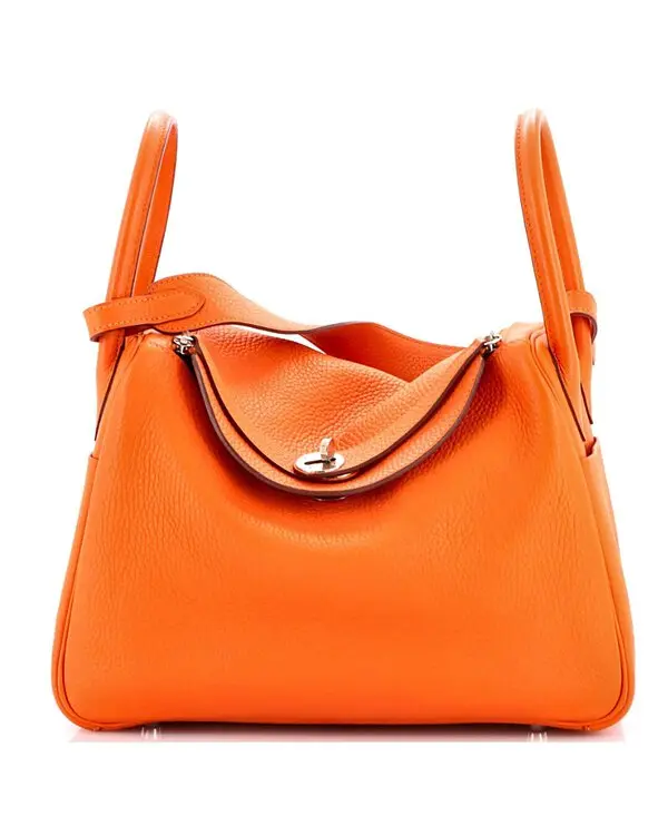 Hermès 30 Lindy Bag Clemence - Orange