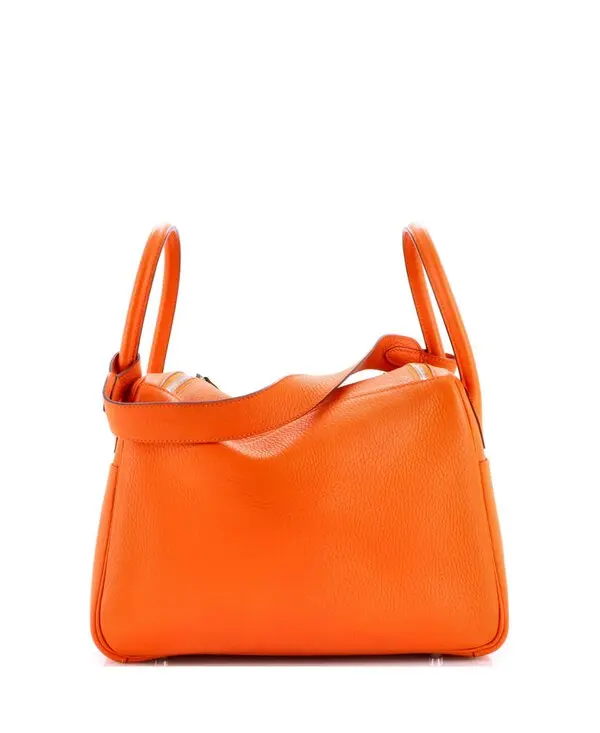 Hermès 30 Lindy Bag Clemence - Orange