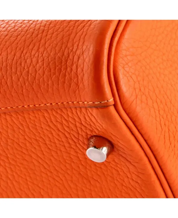Hermès 30 Lindy Bag Clemence - Orange
