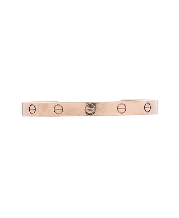 CARTIER Love Cuff Bracelet 18k Gold - White