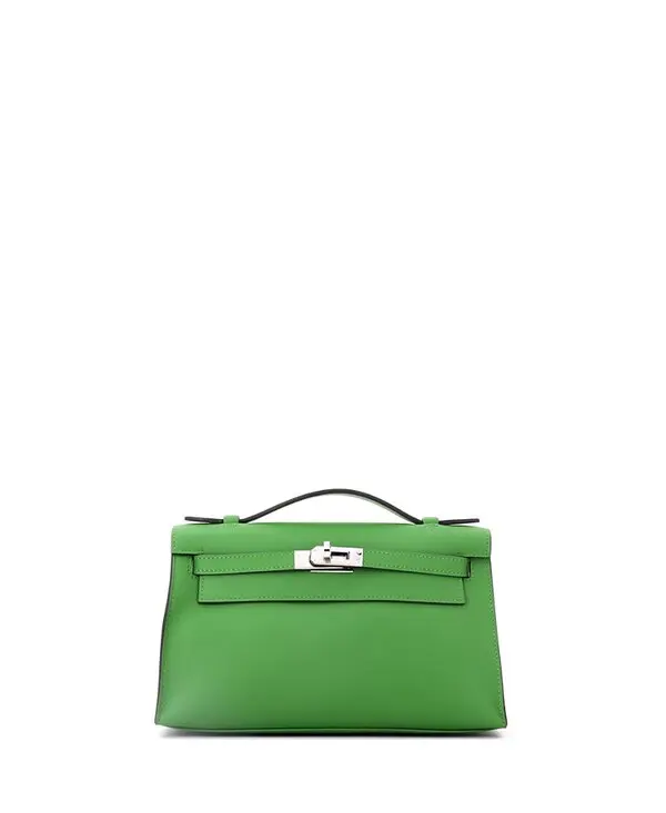 Hermès Kelly Pochette Evercolor - Green